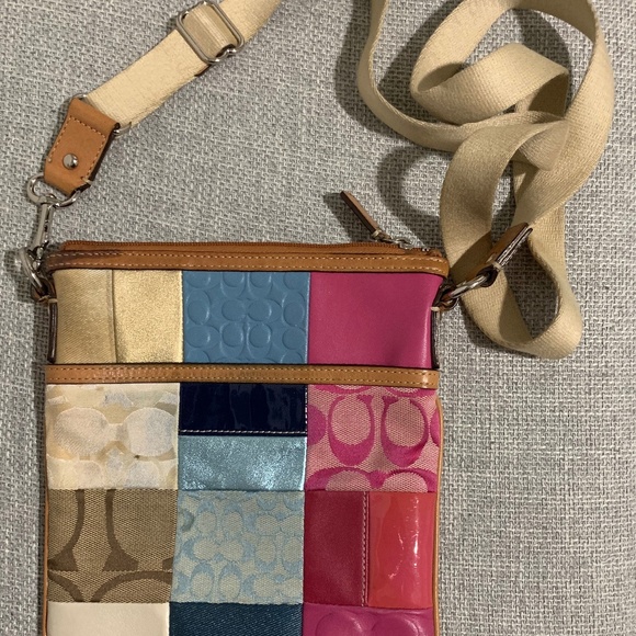 Coach | Bags | Coach Multicolor Springtime Crossbody Purse | Poshmark
